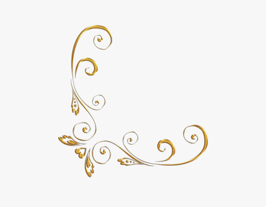 Gold Swirls Border