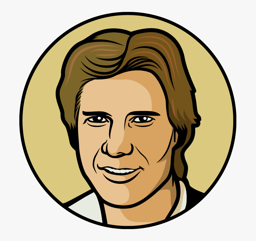 Han Solo Cartoon, HD Png Download , Transparent Png Image - PNGitem