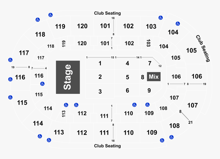 K Rock Centre Seating Chart, HD Png Download , Transparent Png Image ...