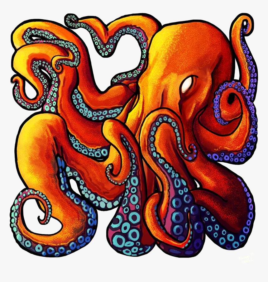 Octopus Sticker, HD Png Download , Transparent Png Image - PNGitem