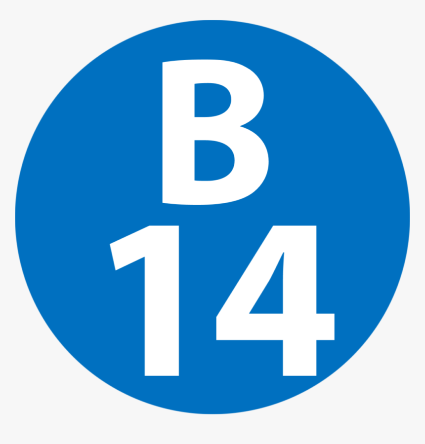 B-14 Station Number - Circle, HD Png Download , Transparent Png Image ...