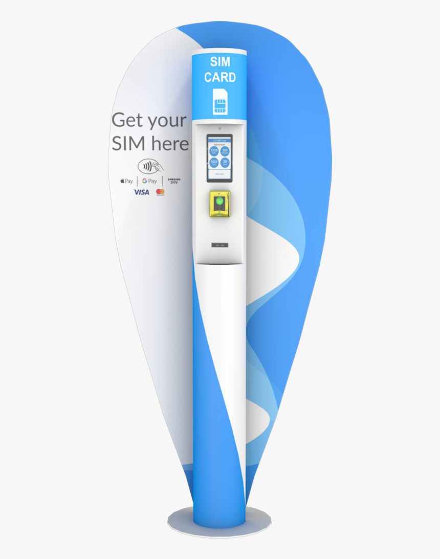 Sim Card Dispensing Backdrop Image - Banner, HD Png Download ...