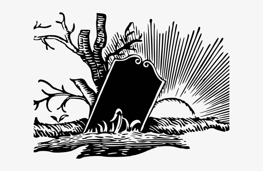 Gravestone Drawing Realistic