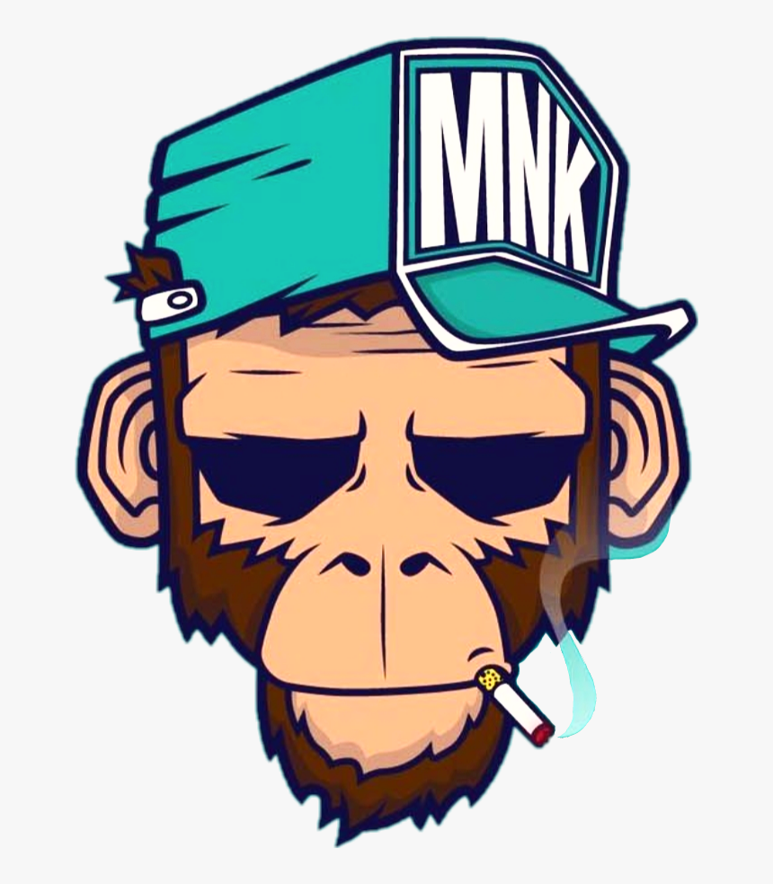 #monkey #smoke #rad #smoking #chimp #rad - Monkey Smoke, HD Png ...