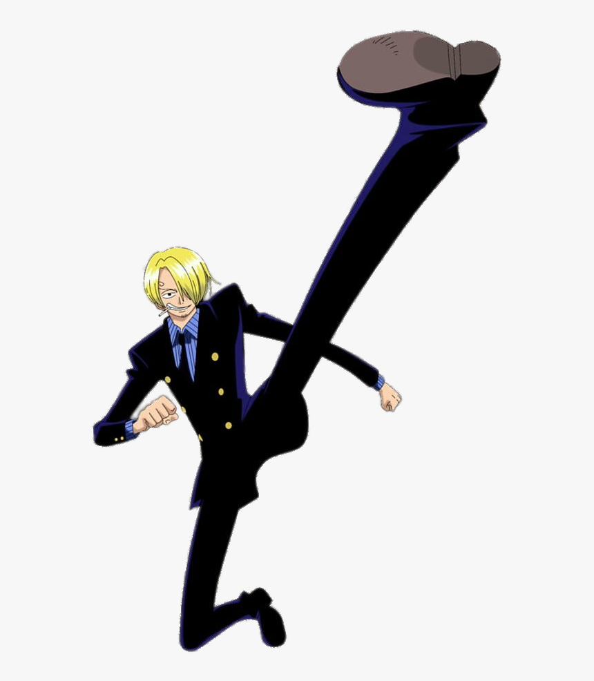 One Piece Sanji Kicking, HD Png Download , Transparent Png Image - PNGitem