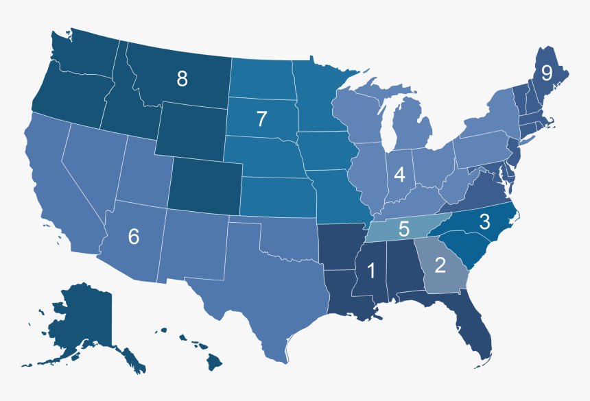 Map Of Sedc Districts - Us Map Data, HD Png Download , Transparent Png ...