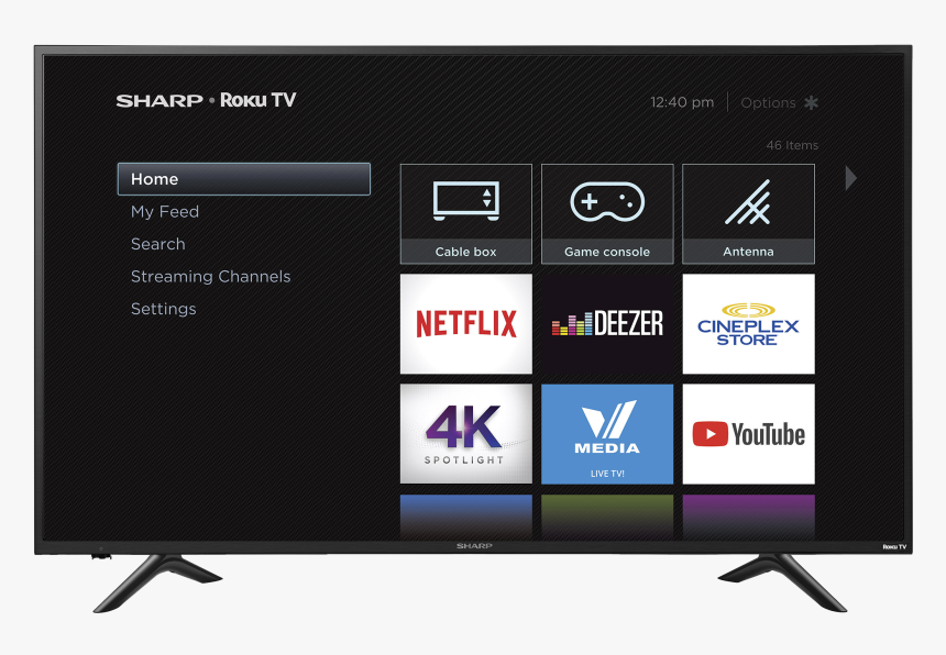 Transparent Smart Tv Png - Sharp Roku Tv 32 Inch, Png Download ...