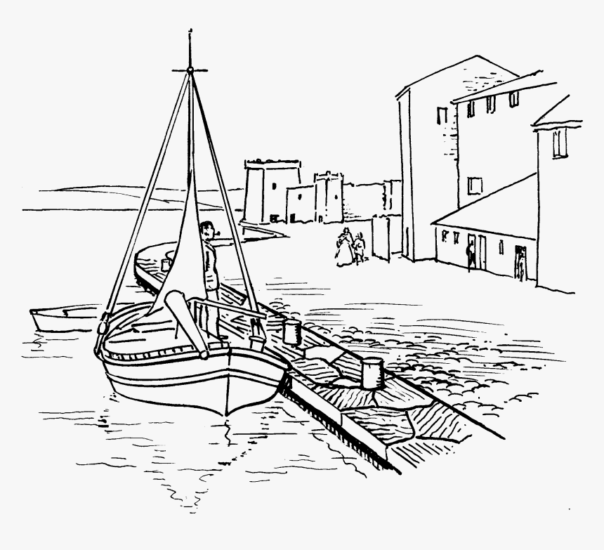 Jetty Clipart Black And White, HD Png Download , Transparent Png Image ...