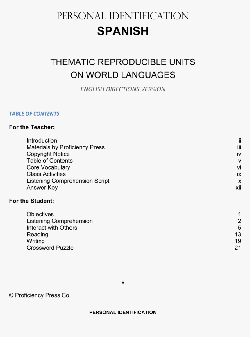 Spanish Personal Identification, HD Png Download , Transparent Png ...