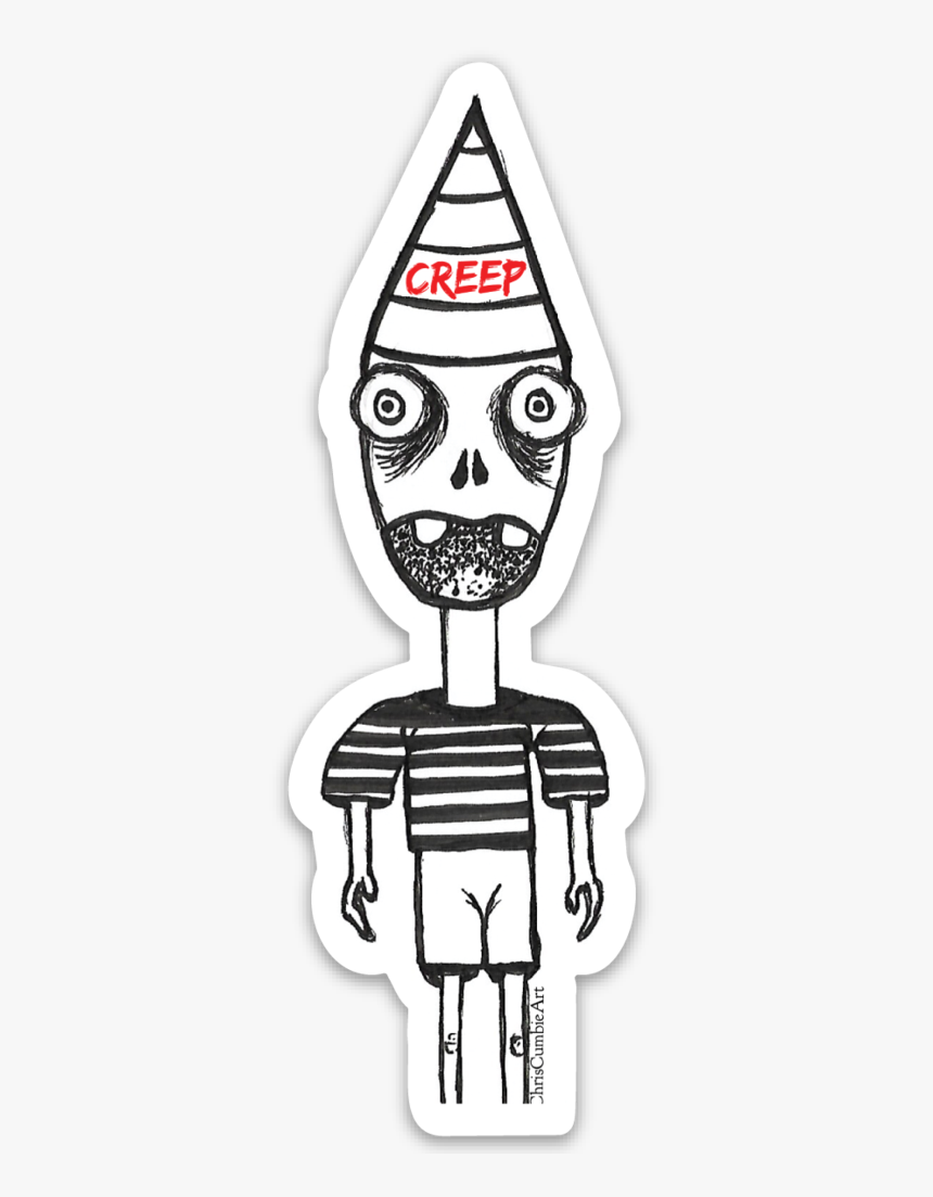 Creep Sticker - Cartoon, HD Png Download , Transparent Png Image - PNGitem
