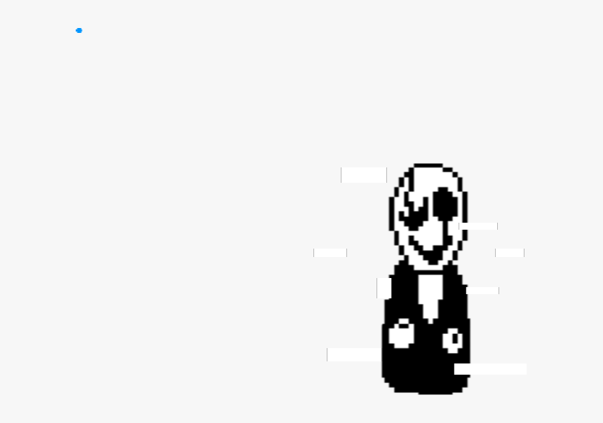 Pixel Art Undertale Gaster, HD Png Download , Transparent Png Image ...