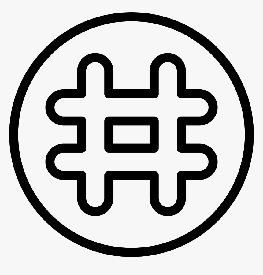 Circle Hashtag Icon Png, Transparent Png , Transparent Png Image - PNGitem