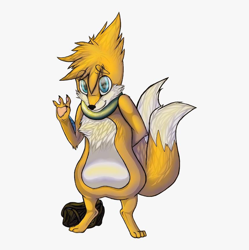 Miles Tails - Cartoon, HD Png Download , Transparent Png Image - PNGitem