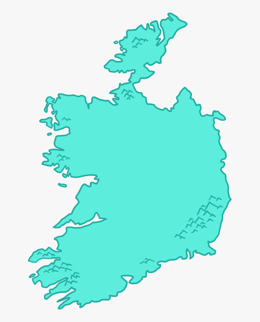 Map Of Ireland, HD Png Download , Transparent Png Image - PNGitem