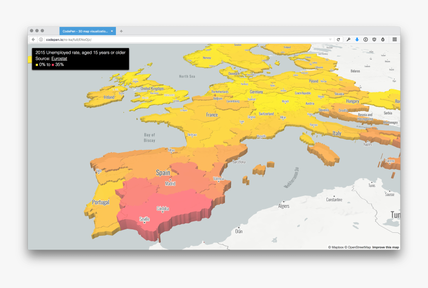 A 3d Map, Created With Mapbox - Mapbox Gl Style, HD Png Download ...