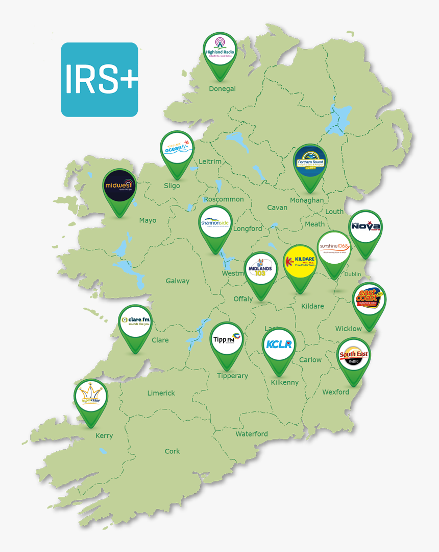 Diocese Of Ireland Map, HD Png Download , Transparent Png Image - PNGitem