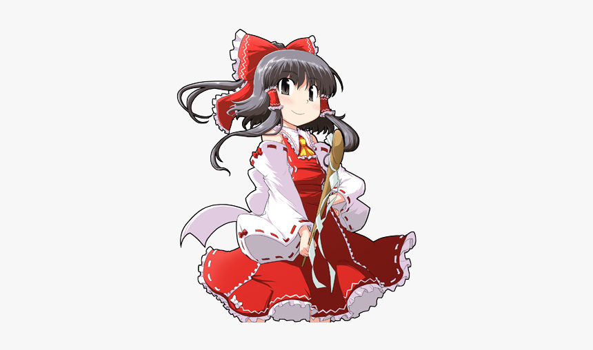 Reimu Portrait - Cartoon, HD Png Download , Transparent Png Image - PNGitem