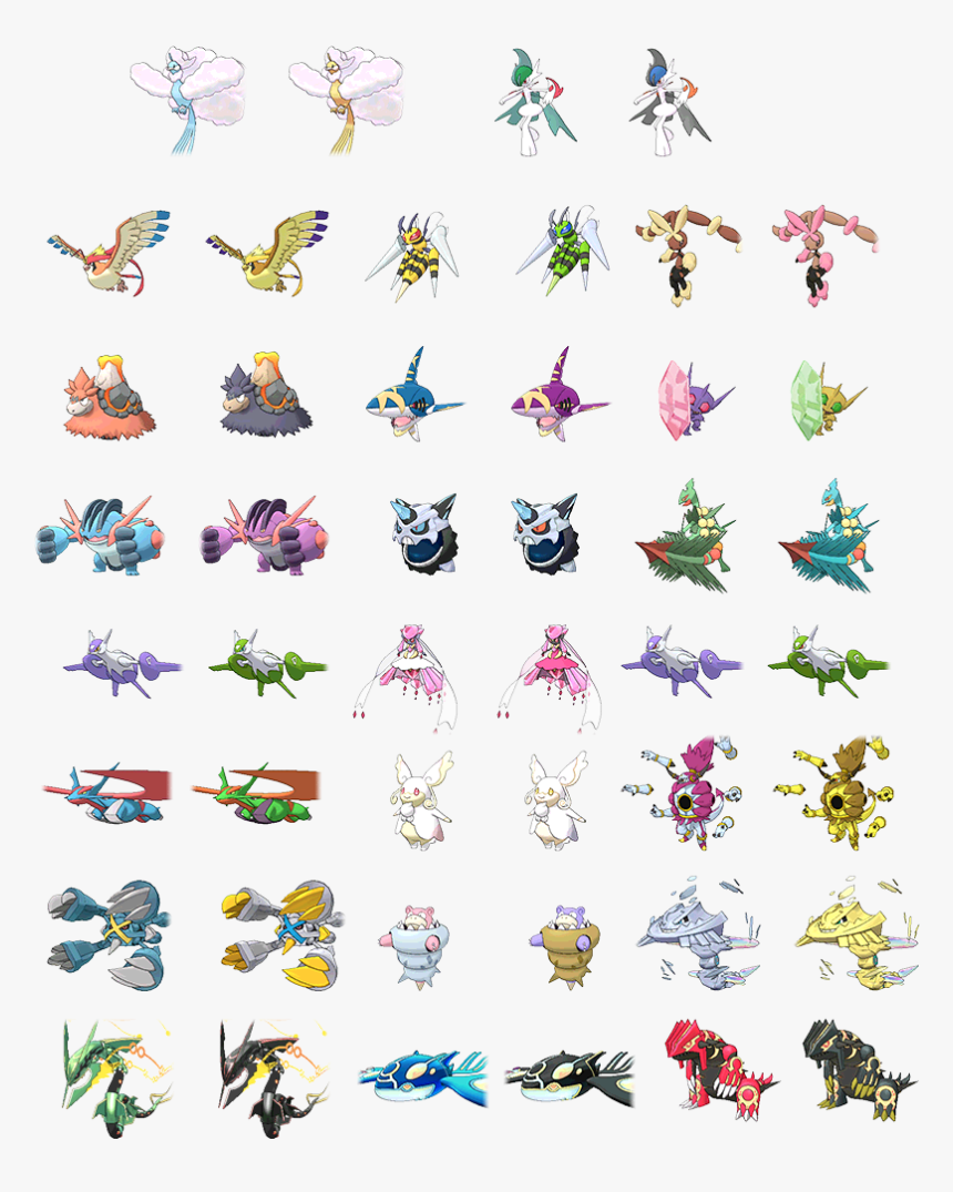 Pokemon Omega Ruby All Shiny Pokemon, HD Png Download , Transparent Png ...