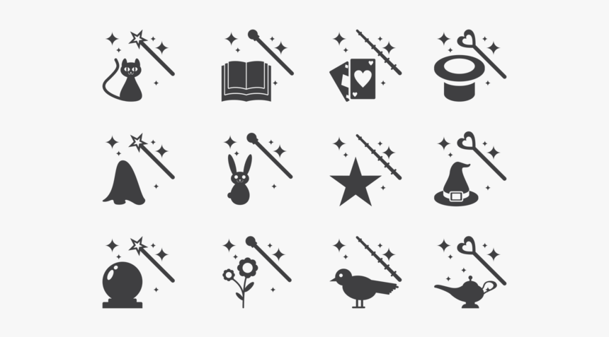 Magic Vector Bw, HD Png Download , Transparent Png Image - PNGitem