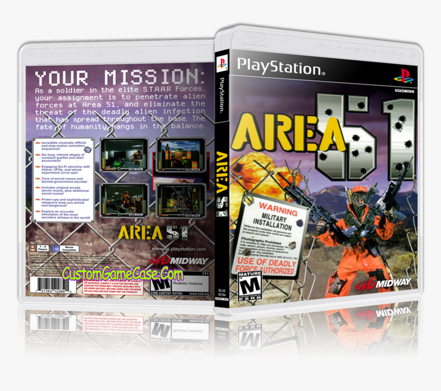 Sony Playstation 1 Psx Ps1 - Area 51 Playstation Score, HD Png Download ...
