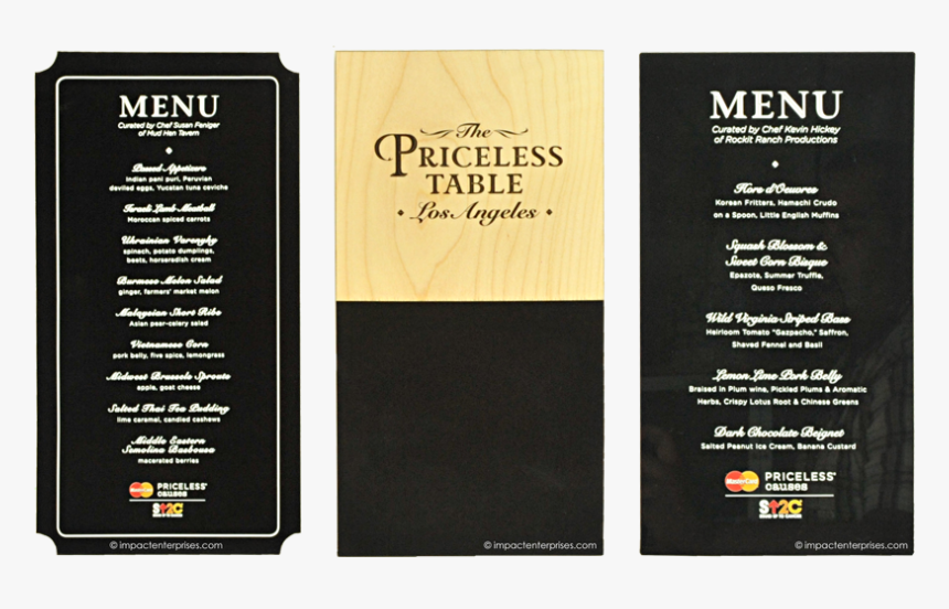 Menu Cover Collections , Png Download - Paper Table Mat Menus ...