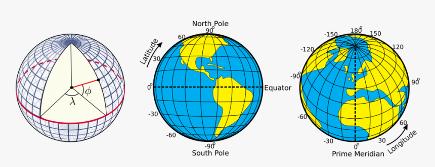 Latitude And Longitude Diagram, HD Png Download , Transparent Png Image ...