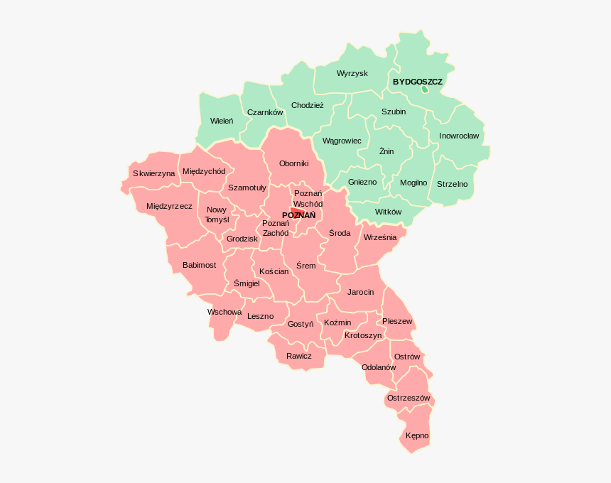 Polish Districts Of Posen - Provinz Posen, HD Png Download ...