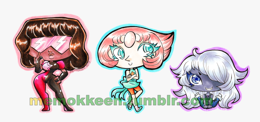Chibi Crystal Gems - Cartoon, HD Png Download , Transparent Png Image ...