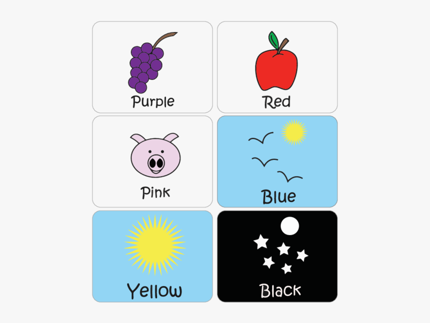 Color Flashcards With Objects, HD Png Download , Transparent Png Image ...