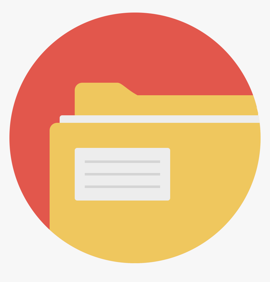 Folder Icon Circle Png, Transparent Png , Transparent Png Image - PNGitem