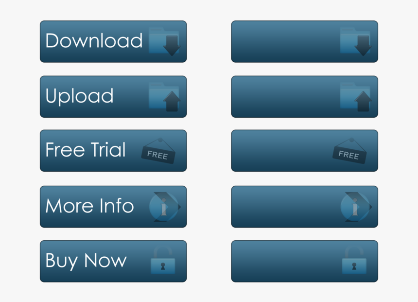 Website Buttons Png - Buttons On Websites, Transparent Png ...