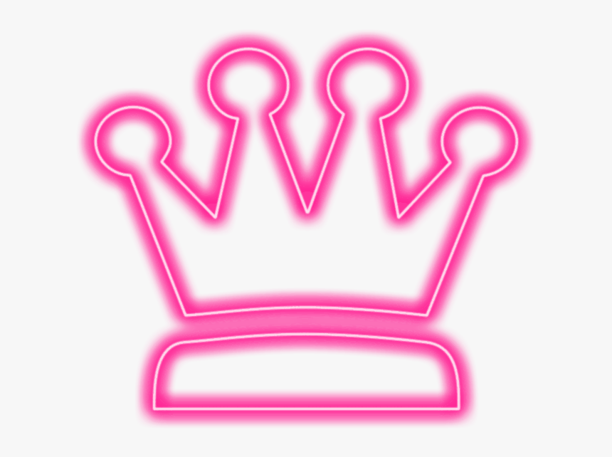 #crown #pink #pinkcrown #queen #king #neon #neoneffect - Transparent ...