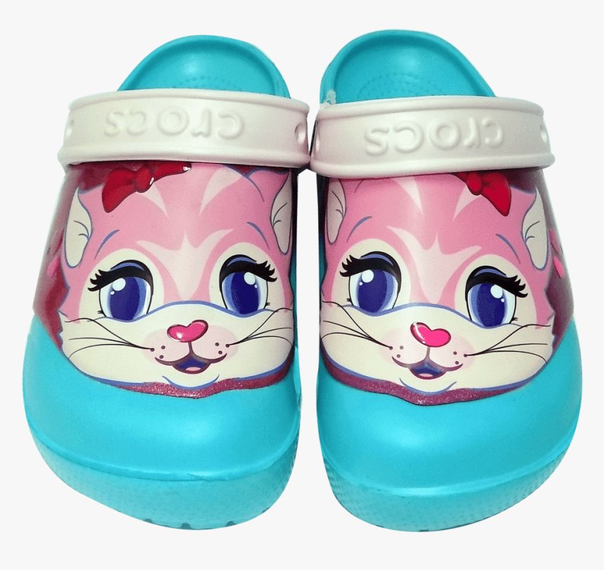 Crocs Cute Cats With Lights - Cartoon, HD Png Download , Transparent ...