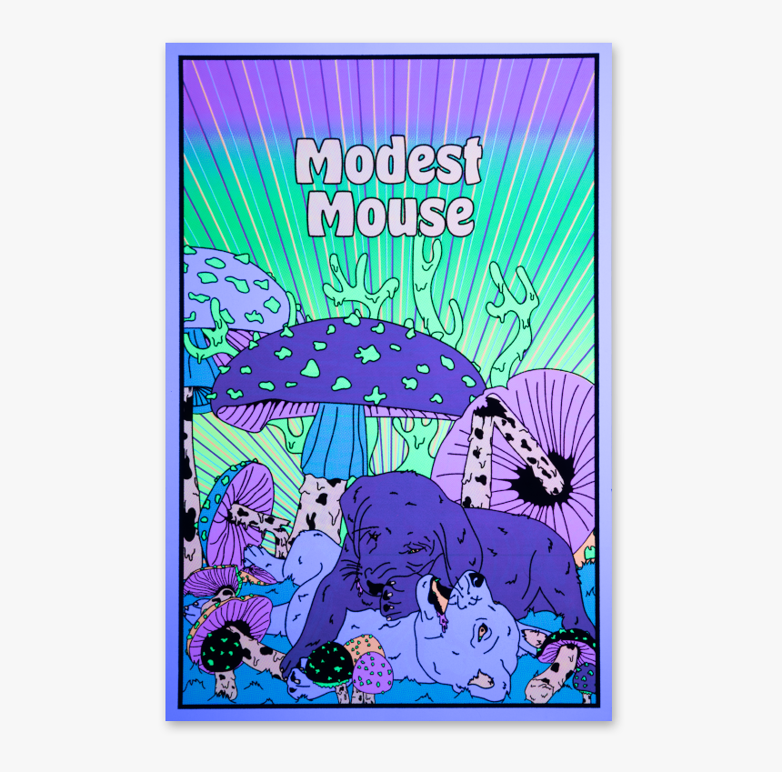 Modest Mouse Ambsn Puppies Black Light Poster Data - Modest Mouse ...