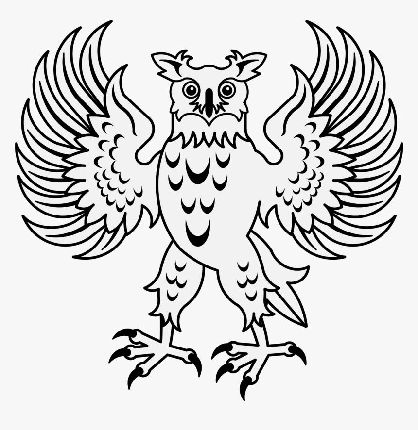 Heraldic Owl, HD Png Download , Transparent Png Image - PNGitem