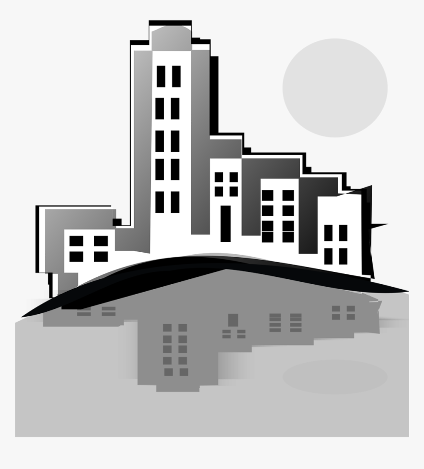 Buildings Free Stock Photo - Building Background Png Black And White ...