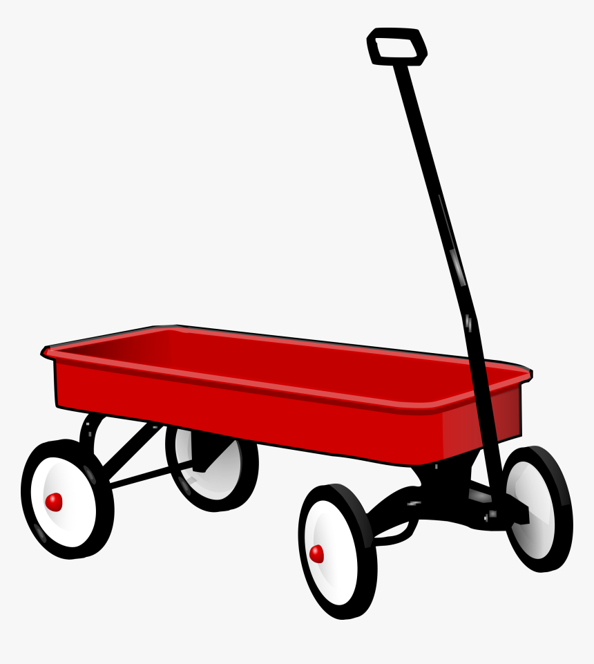 Pull Cart Png Transparent - Red Wagon, Png Download , Transparent Png ...