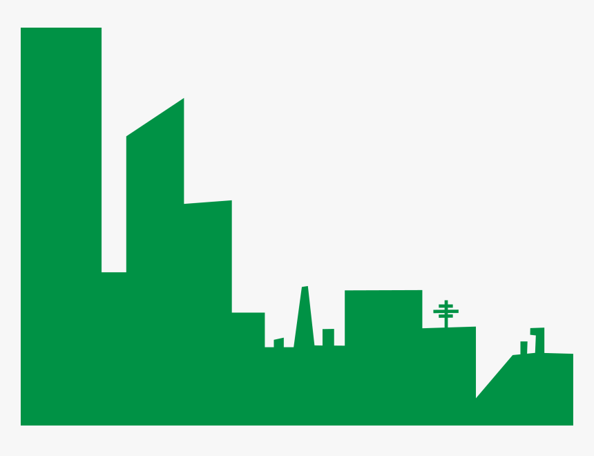 Transparent Buildings Clipart - Green Building Vector Png, Png Download ...