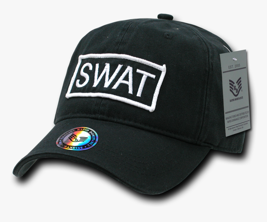 R91 - S - W - A - T - Patch Cap - Black - Swat Hat, HD Png Download ...