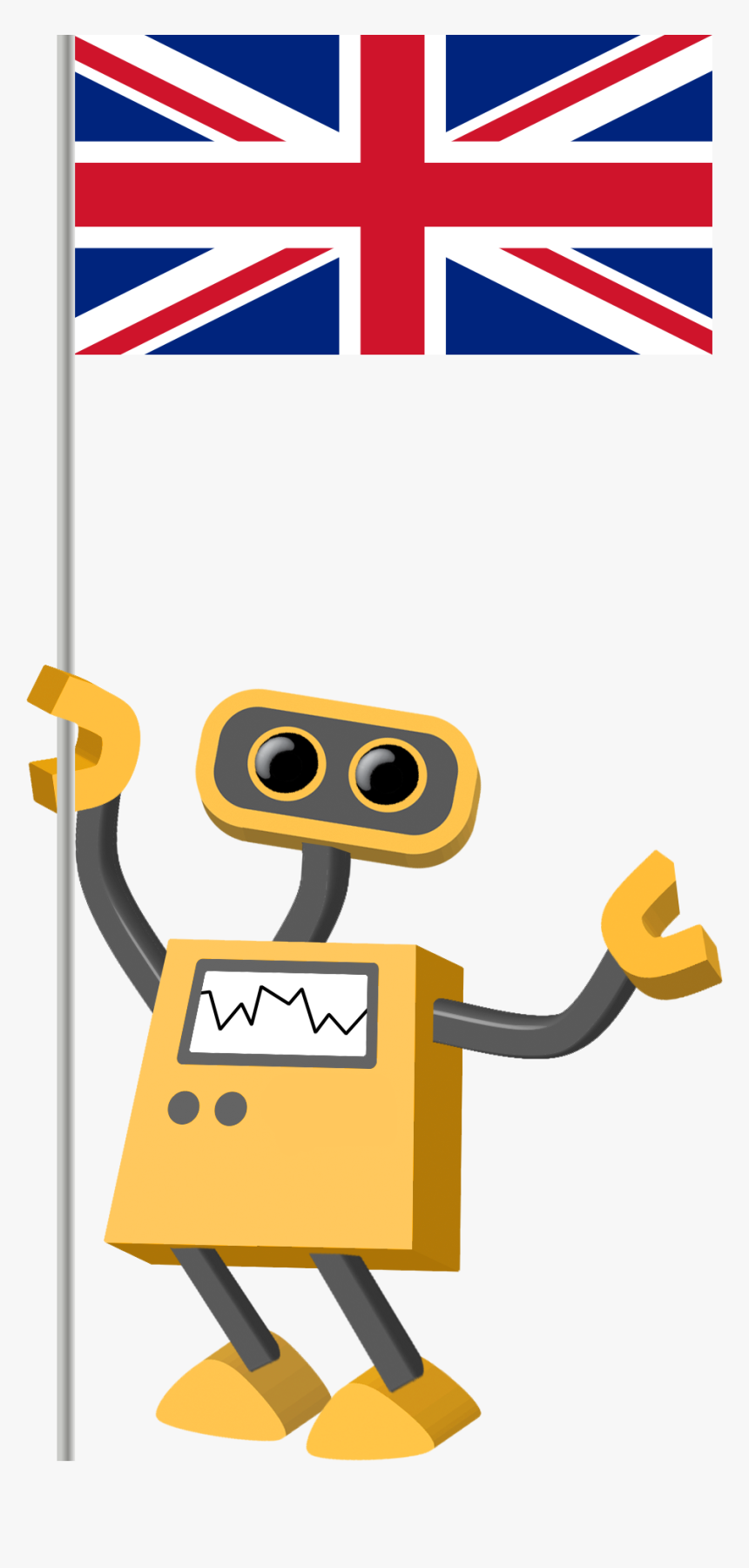 Robot With Stop Sign, HD Png Download , Transparent Png Image - PNGitem