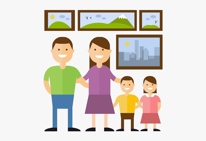 Cartoon Home Silhouette Illustration - Home Family Cartoon Png ...