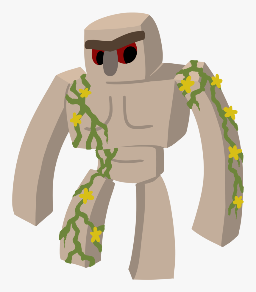 Iron Golem Minecraft With Rose