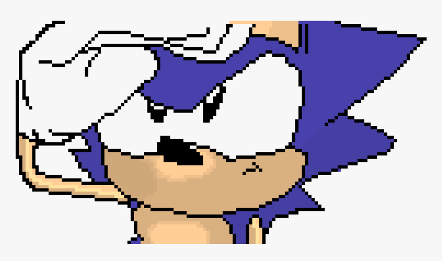 Pixel Art Of Sonic, HD Png Download , Transparent Png Image - PNGitem