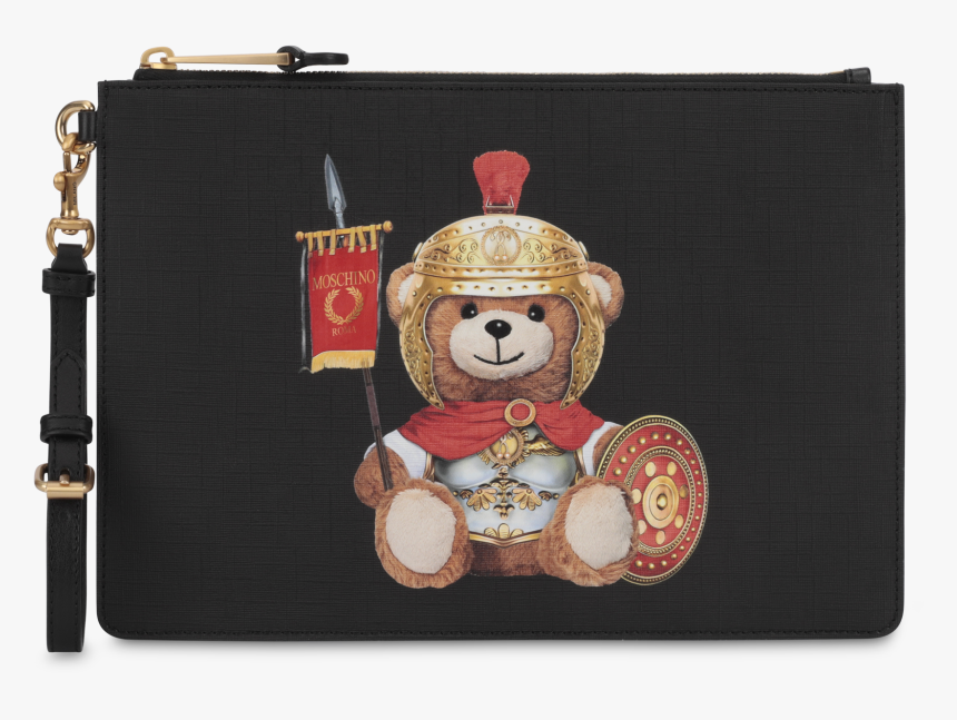Moschino Roman Teddy Clutch, HD Png Download , Transparent Png Image ...