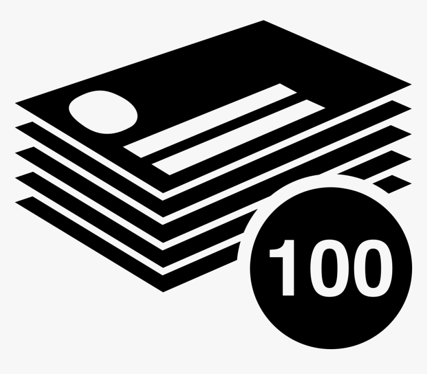 100 Business Cards Stack - Card Print Png Icons, Transparent Png ...