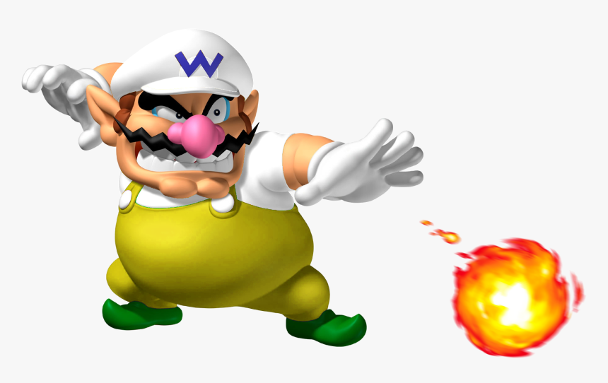 Super Mario Fire Wario , Png Download - Super Mario Sunshine Wario ...