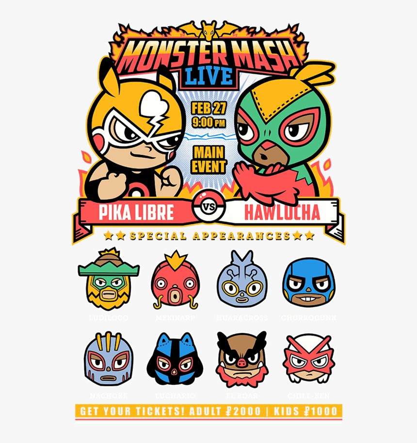 Hawlucha Png , Png Download - Cartoon, Transparent Png , Transparent ...