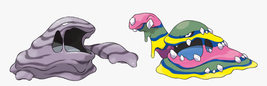 Alolan Muk Vs Muk, HD Png Download , Transparent Png Image - PNGitem