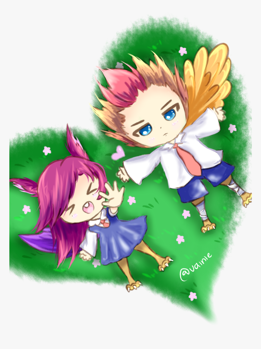 Xayah And Rakan By Vainiearts , Png Download - Xayah And Rakan Emote ...