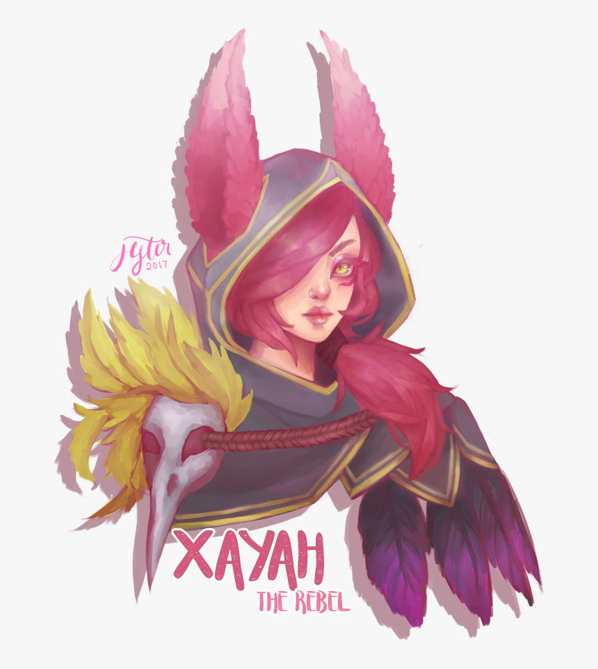 Jester-tan,xayah,league Of Legends,лига Легенд,фэндомы - Cartoon, HD ...